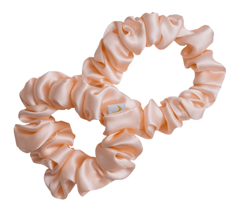 Seiden Scrunchie 2er Set / rosé oder weiß – North Glow